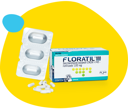 Floratil 100mg com 12 Cápsulas – Para Saúde Intestinal